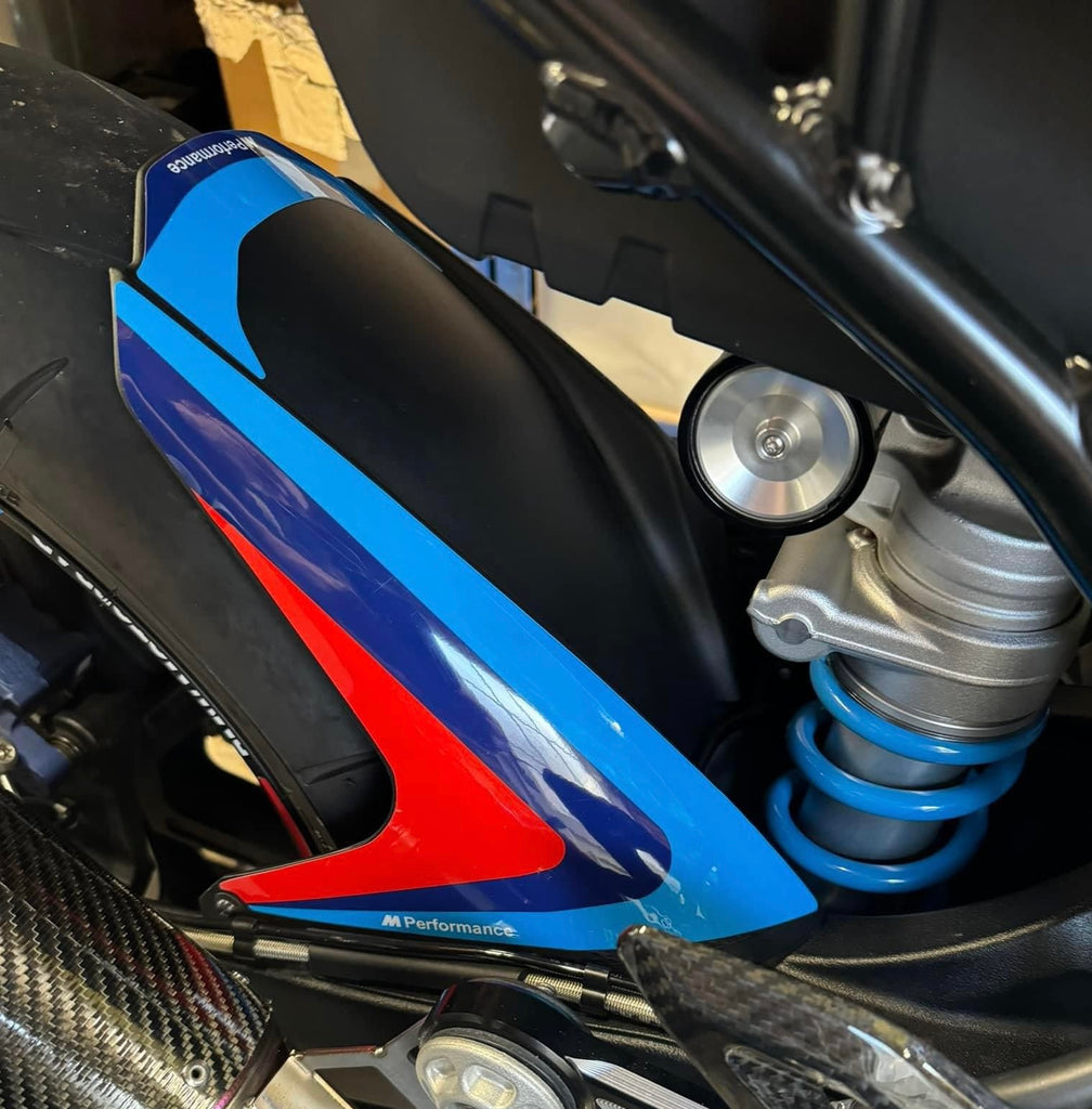 BMW (K63) S1000R 'M' style engine Rear Fender decals – Crispy Designs ...