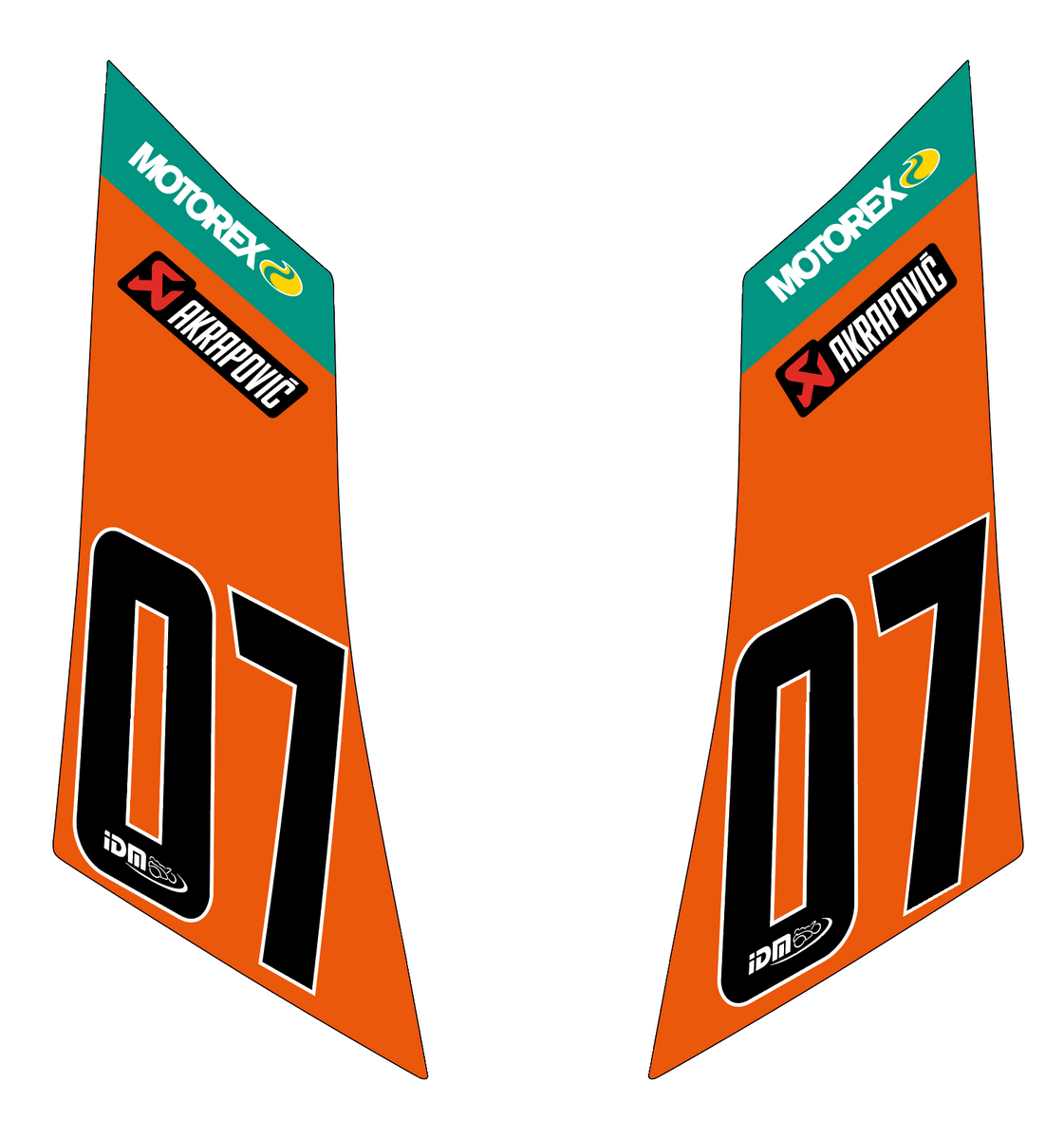 Schaff - Custom KTM RC8 front number boards (2 sets) – Crispy Designs ...