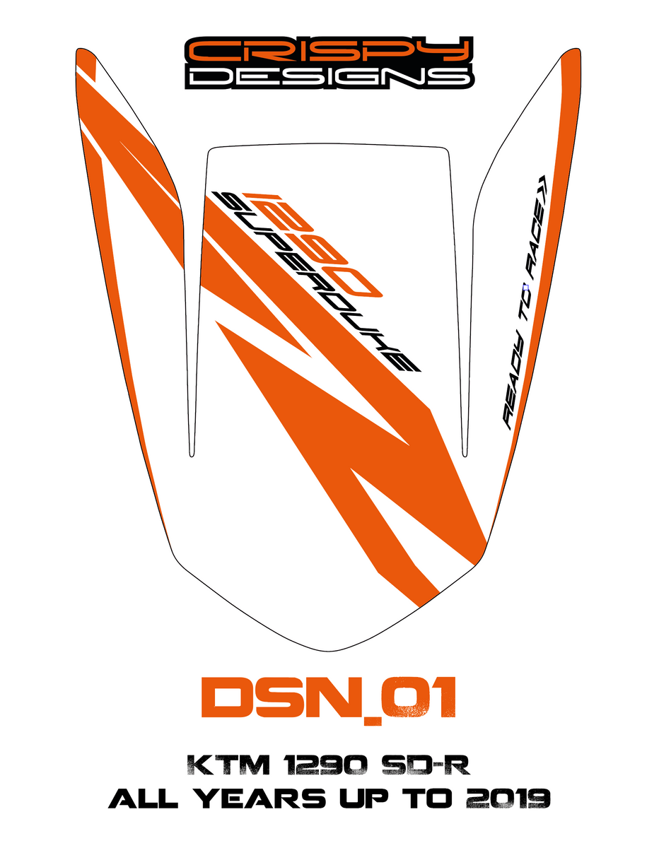 Andrews - Custom KTM 1290 SDR tail decal – Crispy Designs | Specialist ...
