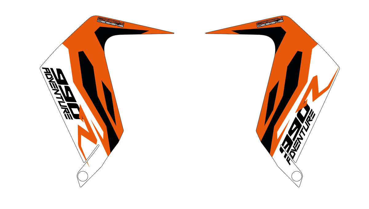 Milburn - KTM 990 R front fender decals – Crispy Designs | Specialist ...