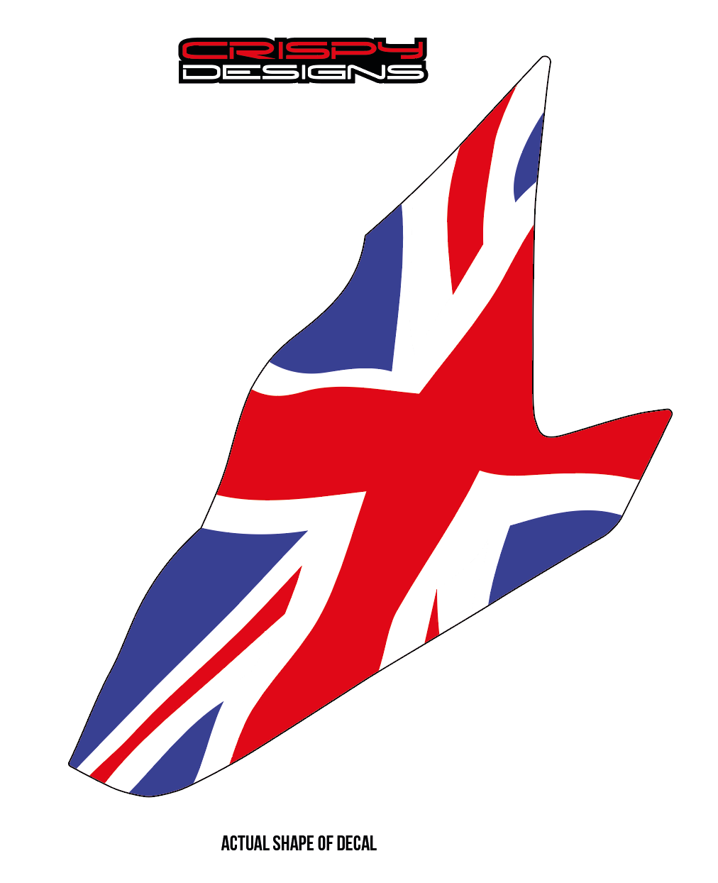 Colour Union Jack Fly Screen - 2013+ Triumph Speed & Street Triple - G ...