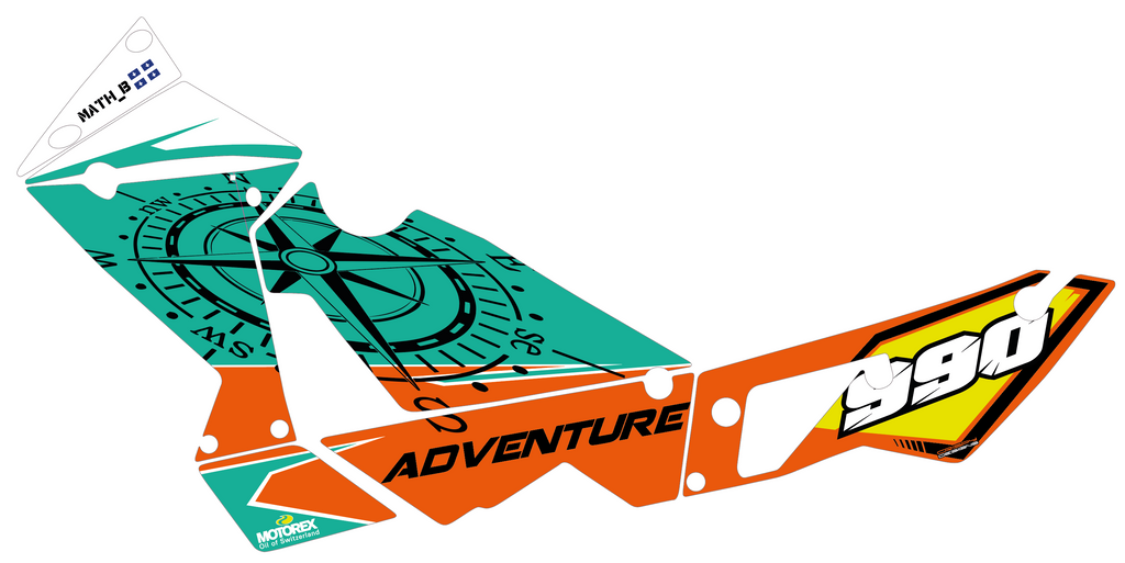Blais - Custom KTM '990 Adventure' decal kit – Crispy Designs ...