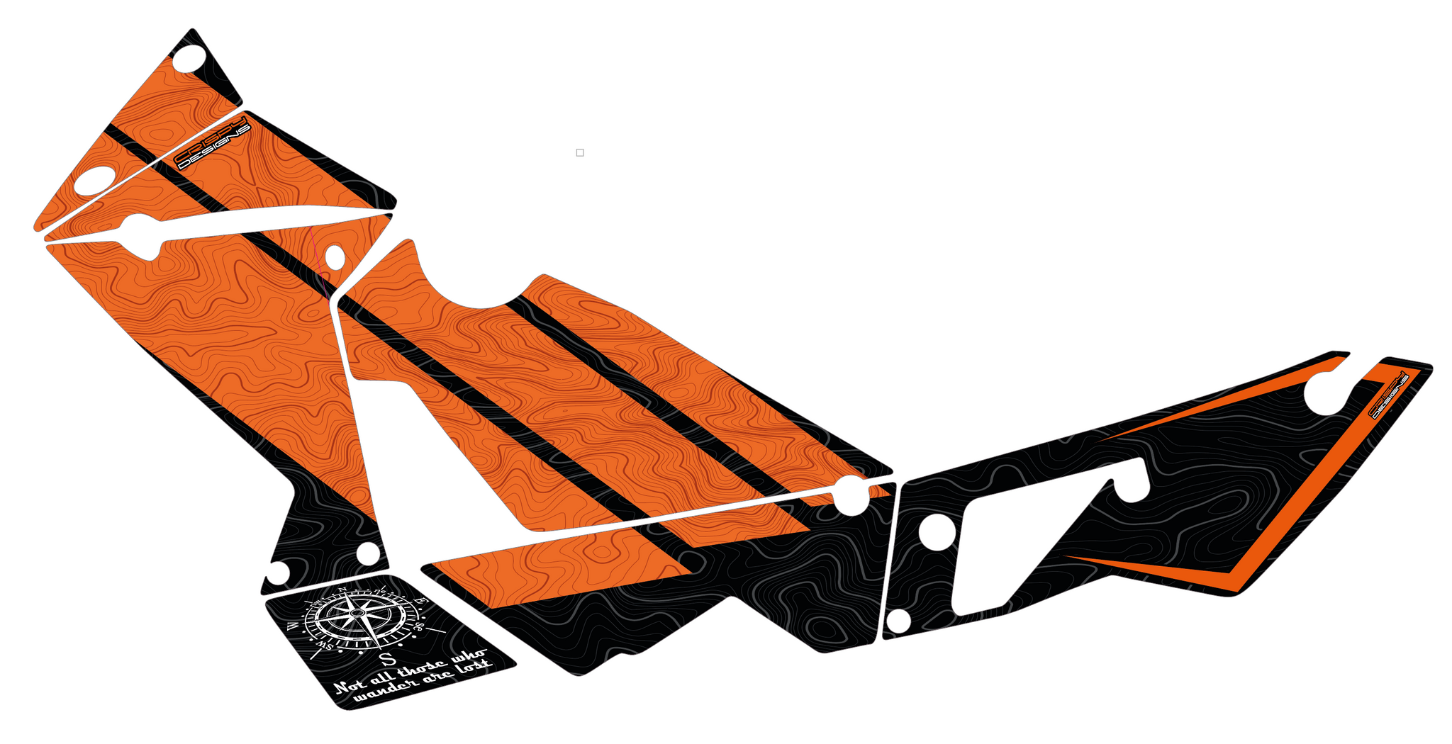 Darkstar - Custom KTM '990 Adventure' decal kit – Crispy Designs ...
