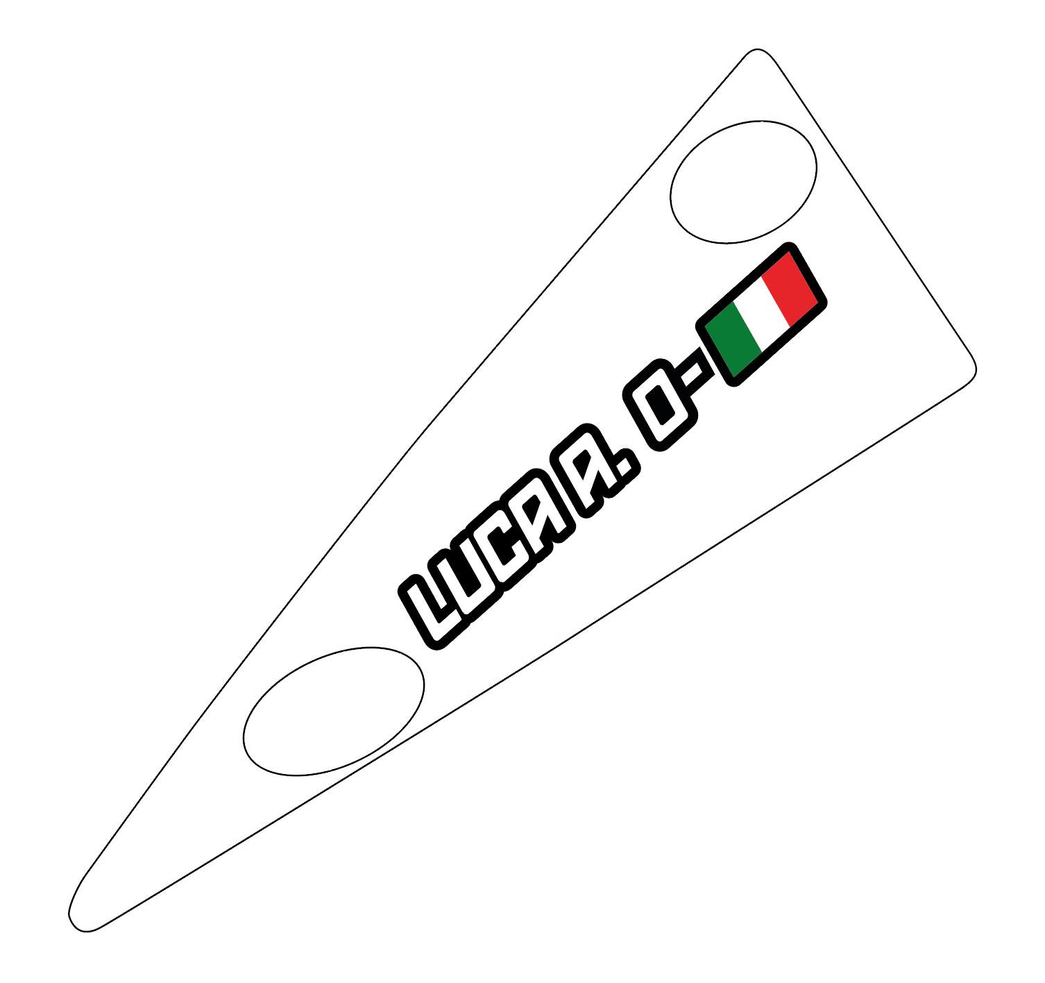 Luca - Name, blood type & flag board – Crispy Designs | Specialist in ...