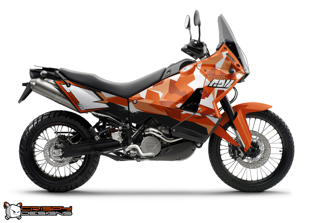 KTM 950 & 990 Adventure 'Urban Camo' - Custom Race Number – Crispy ...