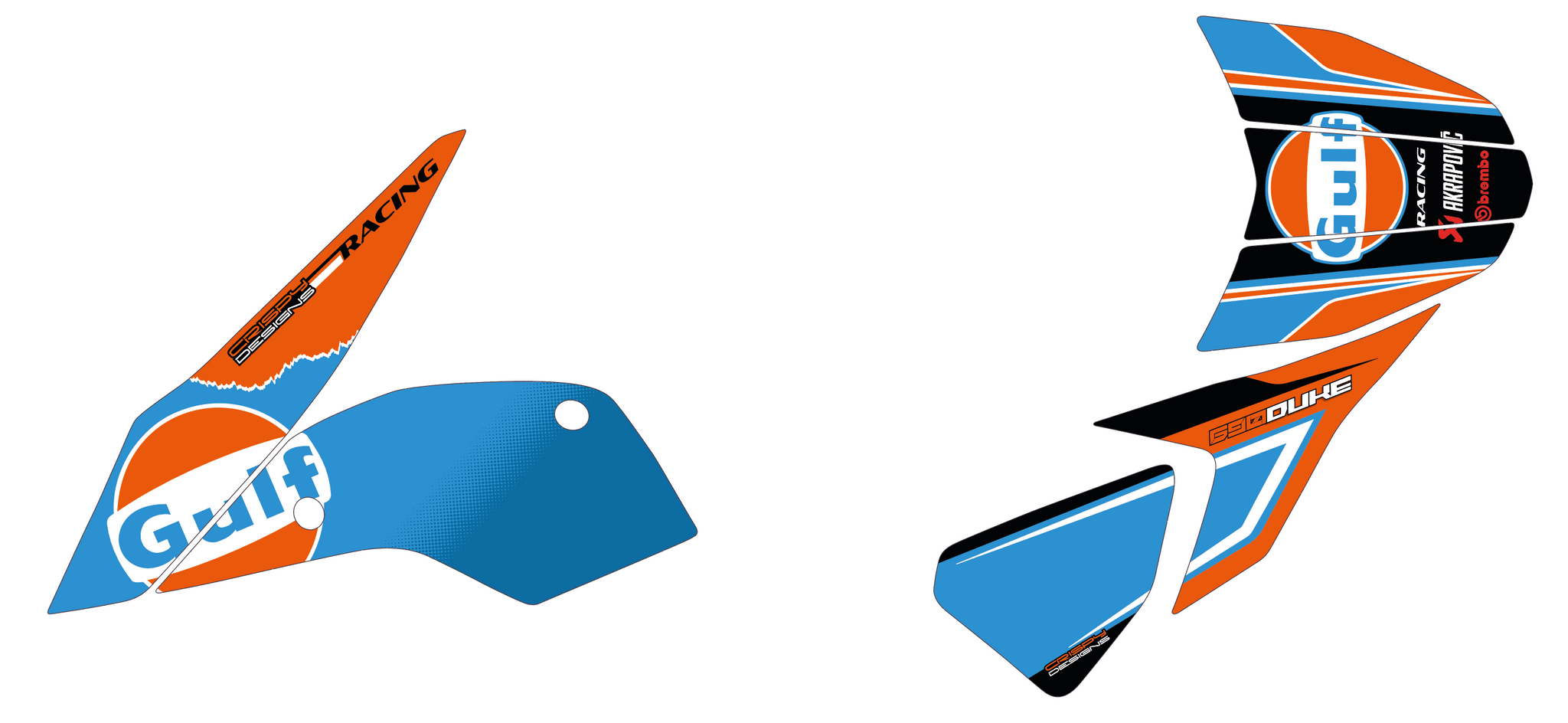 Vik - KTM 690 Duke Gulf decals – Crispy Designs | Specialist in custom ...