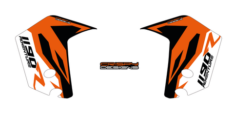 KTM 1190 Adventure R 'FACTORY' 21" and 19" fender decal set – Crispy ...