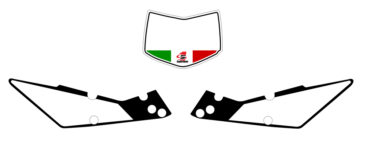 Jones - Aprilia SXV number board decals – Crispy Designs | Specialist ...