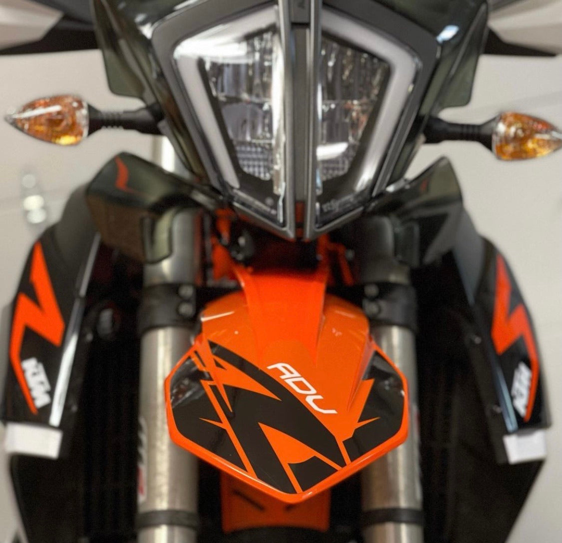 KTM 790 AND 890 ADV R FTY high fender decals – Crispy Designs ...