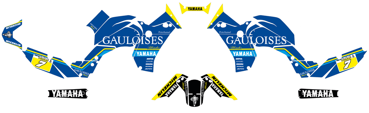 King - Custom Gauloises Tenere decal set – Crispy Designs | Specialist in custom KTM 690 ...